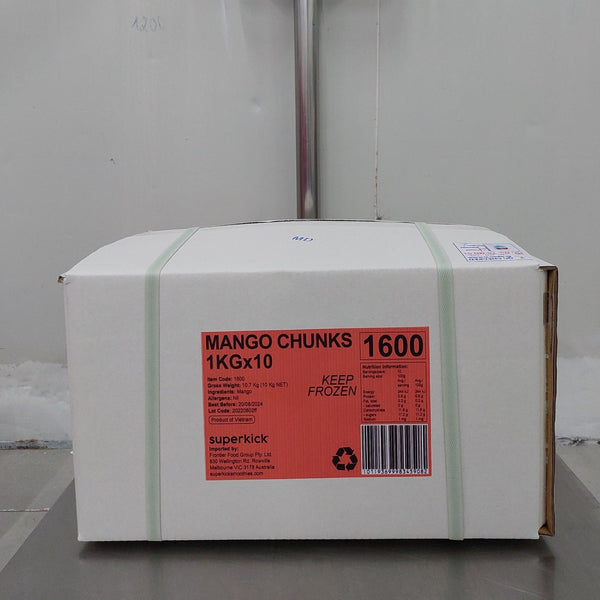 Frozen Mango Chunks 1kgx10 Buy Bulk And Save Superkick Smoothies